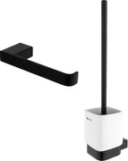 Nimco Kibo - Sada doplňků pro toaletu, matná černá Ki-set-94KN-90