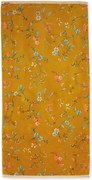 Pip Studio Les Fleurs bavlněná froté osuška žlutá 70x140 cm (osuška z velmi kvalitního bavlněného froté)