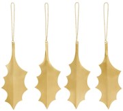 Vánoční ozdoby Holly Leaf Brass ferm LIVING