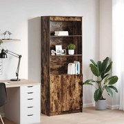 Skříň highboard kouřový dub 70 x 35 x 180 cm kompozitní dřevo