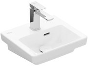 Villeroy & Boch Subway 3.0 - Umývátko nábytkové 37x31 cm, s přepadem, otvor pro baterii, alpská bílá 43703701