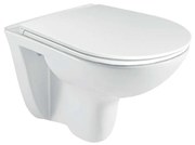 Mereo Keramika - Závěsné WC se sedátkem softclose, rimless, bílá VSD81S