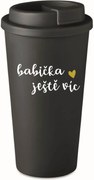 BABIČKA JEŠTĚ VÍC - černý termohrnek 475 ml
