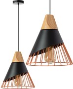 Toolight Skandinávská kovová závěsná stropní lampa APP225-1CP