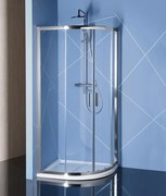 Polysan Polysan, EASY LINE čtvrtkruhová sprchová zástěna 1000x800mm, L/R, čiré sklo, EL2915