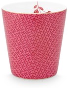 Pip Studio Royal hrnek bez ucha 270ml, růžovo-bílý (hrnek bez ucha z tenkostěnného porcelánu)