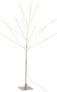 Dekorace stříbrný svítící stromek Tree Bare Led M - 56*56*100 cm