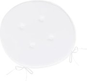 Bellatex Sedák Adéla kulatý hladký průměr 40 cm Bílá