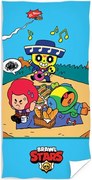 Plážová osuška Brawl Stars - motiv Brawleři na pikniku - 100% bavlna s gramáží 300 gr./m² - 70 x 140 cm