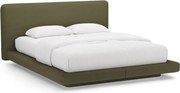 Zelená čalouněná dvoulůžková postel 180x200 cm Linea – Micadoni
