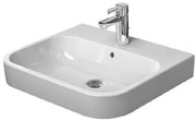 Duravit Happy D.2 - Umyvadlo 60x51 cm, s přepadem, s otvorem pro baterii, WonderGliss, bílá 23186000001