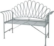 Modrá zahradní lavice La Mointré - 124*46*98 cm
