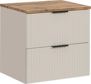 Comad Koupelnová skříňka pod deskové umyvadlo Adel Cashmere 60 kašmír/dub wotan
