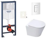 Závěsný wc set do lehkých stěn / předstěnová montáž SAT Infinitio SIKOGRSIN10SCSH0