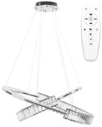 Toolight Designové LED osvětlení Crystal + dálkové ovládání APP1525-CP60/80 CHROME
