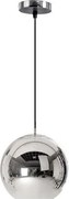 Toolight - Závěsná lampa koule 20cm LE03-1, chromová, OSW-00705