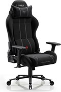 Látková herní židle černé King Size: Diablo X-One 2.0 Burned Black