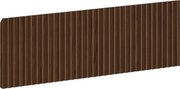 Mexen Mexen, Rýhované čelo pro korpus koupelnové skříňky 60 x 20 cm, ořech, 91A20-0600-235-1-86