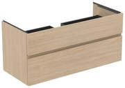 Ideal Standard Finesse - Umyvadlová skříňka, 120x51x55 cm, 2 zásuvky, bílý dub E3394US