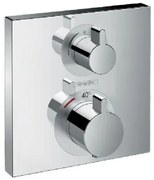 Hansgrohe Ecostat Square - Termostatická baterie pod omítku s uzavíracím ventilem, chrom 15714000