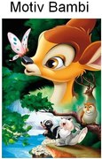 Diamantové malování - Filmové a pohádkové postavy II. (kulaté diamanty) Motiv: Bambi, Rozměr: 30x40 cm