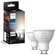 SADA 2x LED Stmívatelná žárovka Philips Hue WHITE AMB. GU10/4,2W/230V 2200-6500K