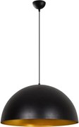 Lustr na lanku SIVANI 1xE27/40W/230V pr. 60 cm černá/měděná