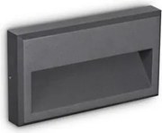 ILUX 250854 LED Venkovní nástěnné svítidlo Ideal Lux FEBE-1 AP ANTRACITE 250854 6W 490lm 3000K IP65 22,5cm antracitové - IDEALLUX
