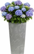 PLASTOVÝ KVĚTINÁČ PORTO 75X39,5X39,5 CM IMITACE BETONU ŠEDÁ