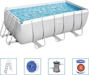 Bestway Bazénový set Power Steel obdélníkový 412 x 201 x 122 cm