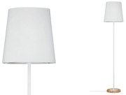 Paulmann 79634 Neordic Stellan, stojací lampička ze dřeva, kovu a bílé látky, 1x20W LED E27, výška 161cm