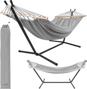 Iso Trade Zahradní houpací síť 200x150cm Gardlov s rámem 27293