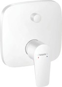 Hansgrohe Talis E, páková vanová baterie pod omítku s přepínačem pro 2 tělesa, bílá matná, 71745700