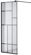 BPS-koupelny Sprchová zástěna Walk-in HYD-WI05 110 černá/transparent - bez vaničky