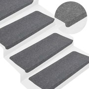 Samolepicí podložky na schody 30 ks šedé 65x24,5x3,5 cm 3365913