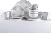 Porcelánová jídelní souprava LISBON 16 ks