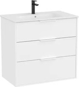 Roca Optica koupelnová skříňka s umyvadlem 80x75,7x45,5 cm bílá matná mat OPT803ZBM