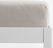 Goldea nepropustné froté elastické prostěradlo - šedohnědé 90 x 200 cm