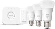 Philips Hue - Chytrá sada se 3 žárovkami, můstkem Bridge a ovladačem 929002469204
