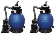 Písková filtrační čerpadla 2 ks 400 W 11 000 l/h 277089