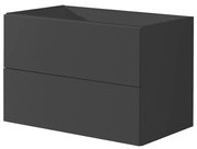 Mereo Mereo, Aira, koupelnová skříňka 81 cm, bílá, dub, šedá, CN751S