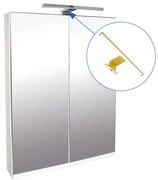 Comodo Zrcadlová skříňka Atica 60 ZS LED-G s osvětlením Any LED 30 G, zlatá