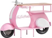 furniture-nabytek.cz - Lakovaný barový pult Scooter Nova Pink z kovu, růžová – 160×50×87 cm