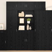 Vysoký bufet Černý dub 80 x 42,5 x 185 cm Kompozitní dřevo 3402634