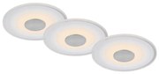 Briloner - SADA 3x LED Koupelnové podhledové svítidlo LED/6W/230V IP44 chrom