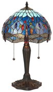 Endon 64090 - Stolní lampa Tiffany DRAGONFLY 2xE27/60W/230V pr. 30 cm