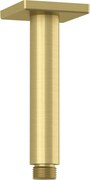 Kludi A-Qa - Sprchové rameno stropní, 15 cm, kartáčované zlato 66535N0-00