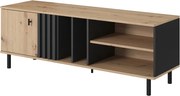 TV stolek Madis C, 138 cm, dub artisan / antracit