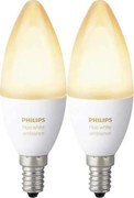 Led žárovka philips hue white ambiance 6w e14 set 2ks