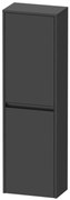 Duravit Ketho.2 - Skříňka 132x40x24 cm, 2 dvířka, panty vlevo, grafit mat K21319L49490000